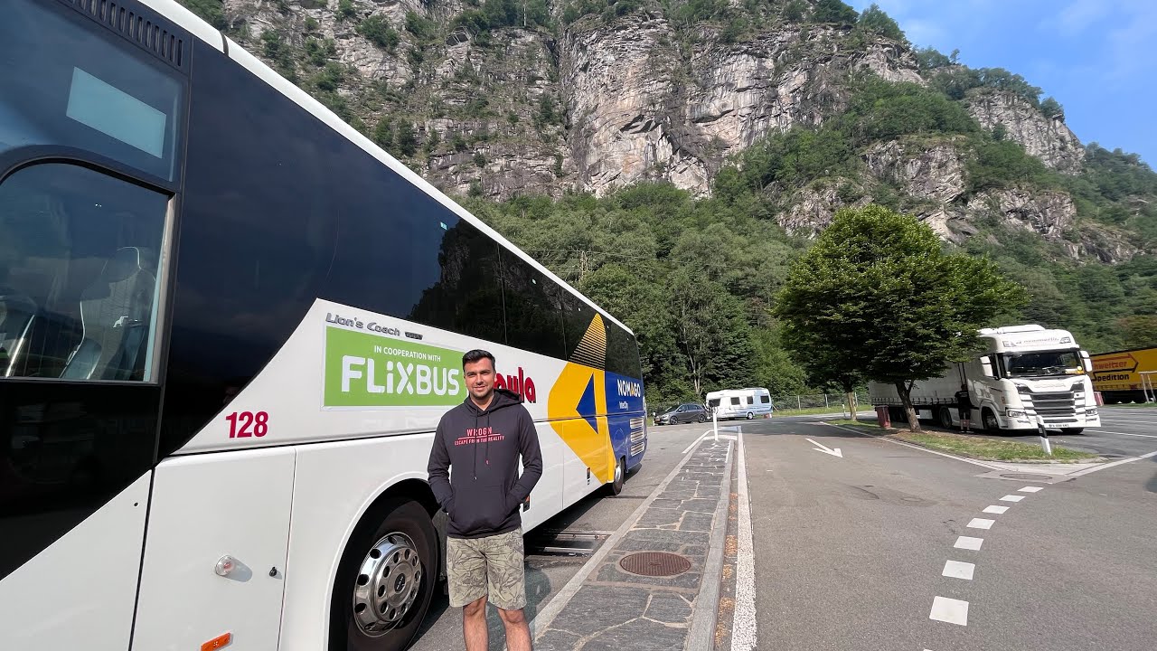 Travelling from Switzerland to Italy || Zurich to Venice || Bus journey ...
