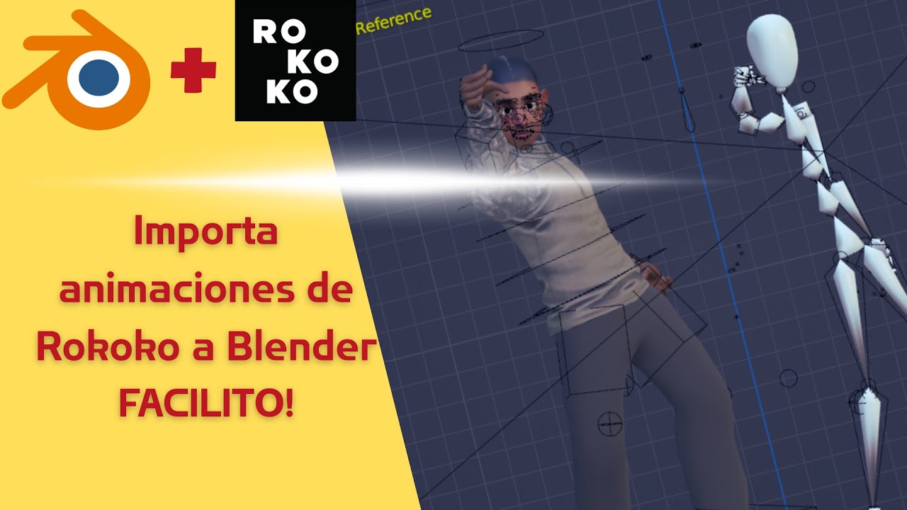 Blender - Como importar animaciones de ROKOKO - YouTube