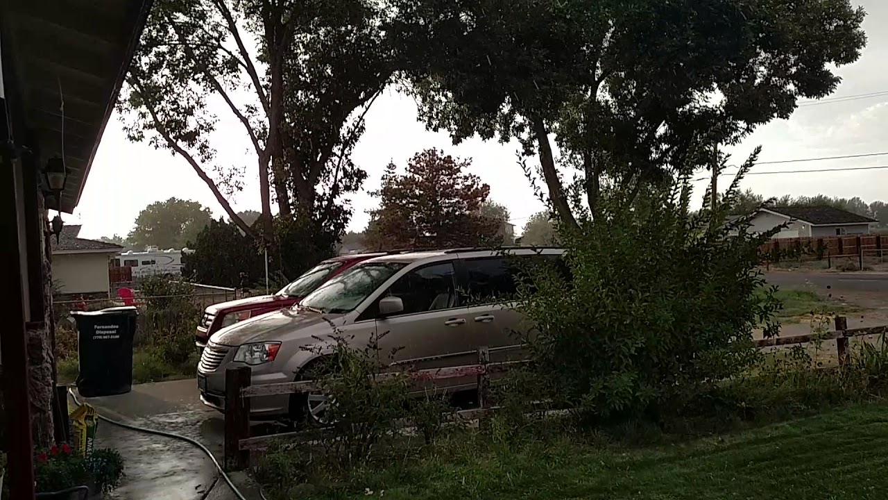 Raining in Fallon! - YouTube