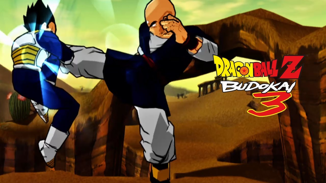 Dragon Ball Z Budokai 3 Vegeta (Cell Saga) vs Tien | Mountains - YouTube