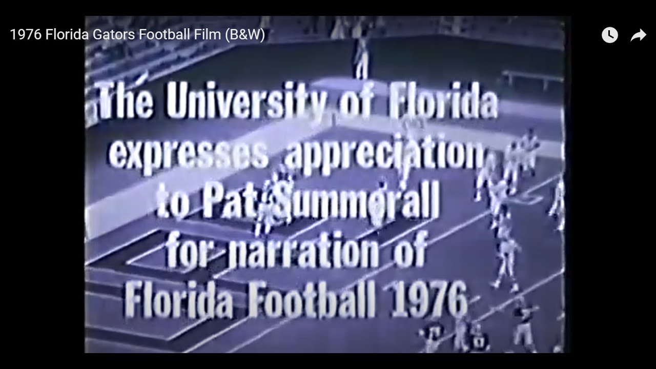 1976 Florida Gators Football Film (B&W) - YouTube
