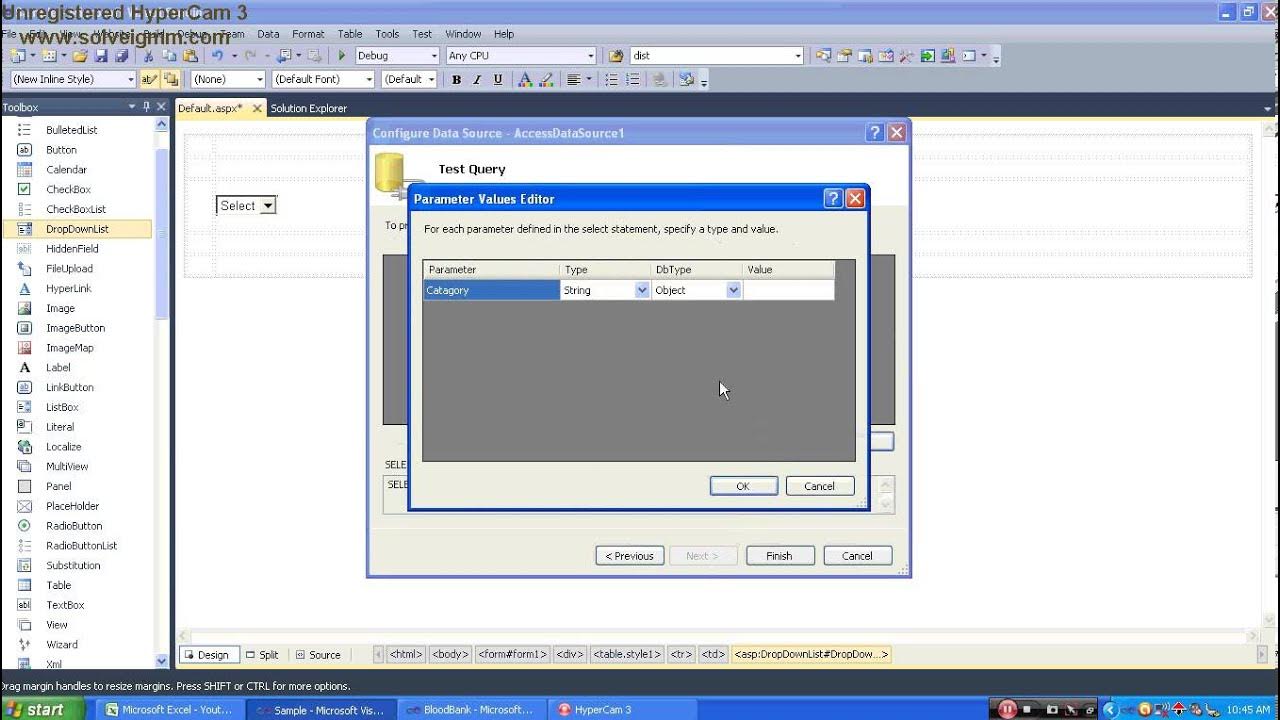 cascade dropdownlist control in asp.net - YouTube