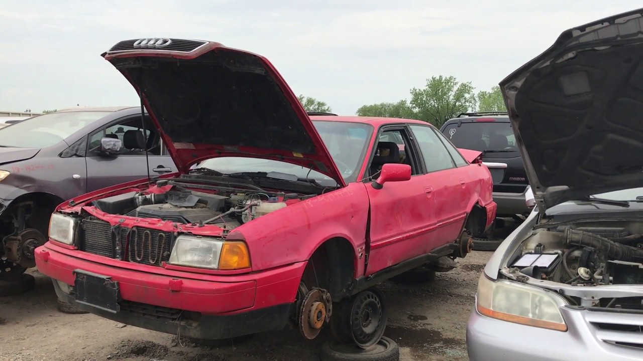 I found an Old Red Audi in the Junk Yard! - YouTube