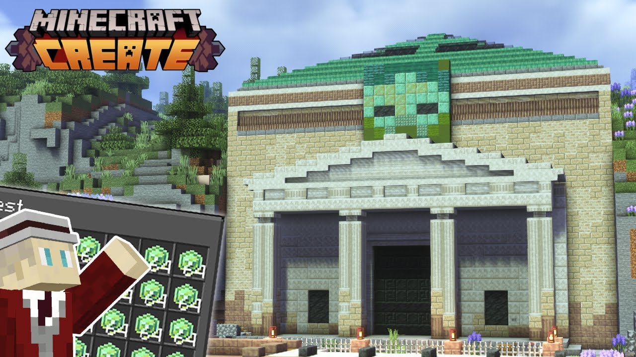 I Built A MOB/XP Farm For My Colony In Minecraft Create Mod - YouTube