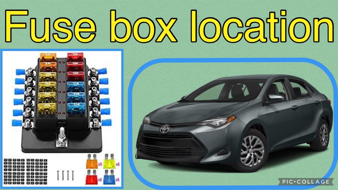 The fuse box location on a 2015 Toyota Corolla - YouTube