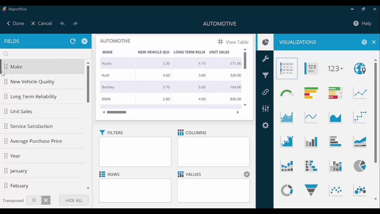 Create a visualization with excel data from Dropbox with ReportPlus ...