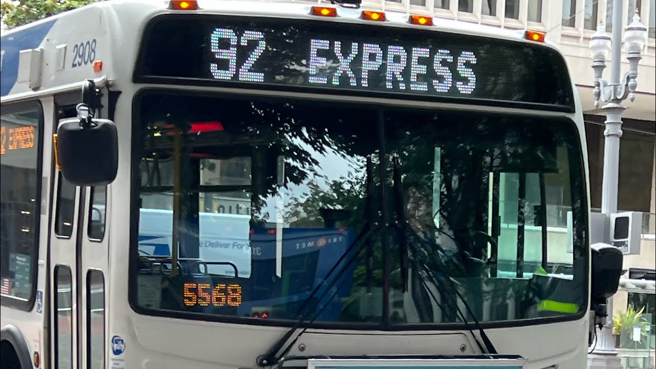 Line 92’s FINAL DAY of Operation | TriMet Bus Line 92 ride | Downtown ...