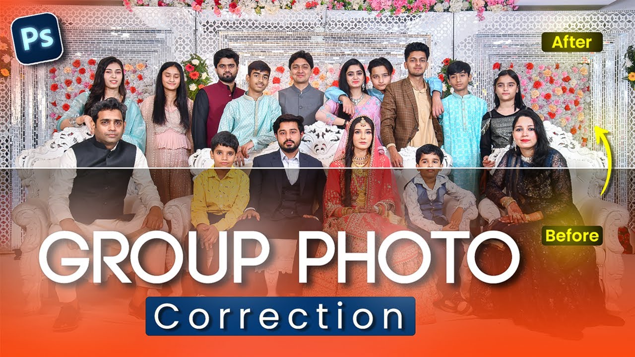 How to Do GROUP Photo Correction Like a PRO in 2024 II Most EASY Way ...