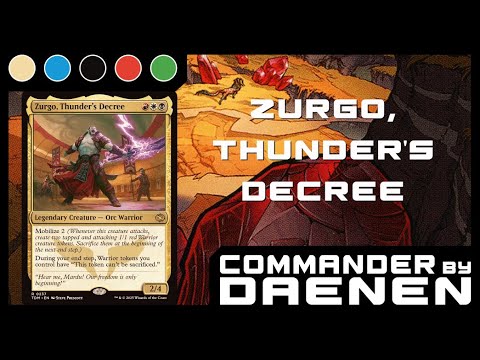 Let's Build a Zurgo, Thunder's Decree Commander Deck! - YouTube