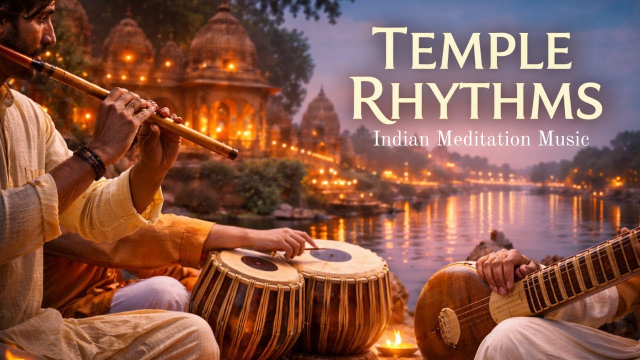 Temple Rhythms – Tabla, Flute & Sitar l Divine Indian Instrumental ...