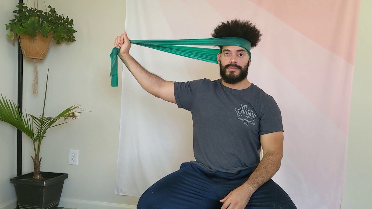Cervical Side Bending Reactive Isometric with Band - YouTube
