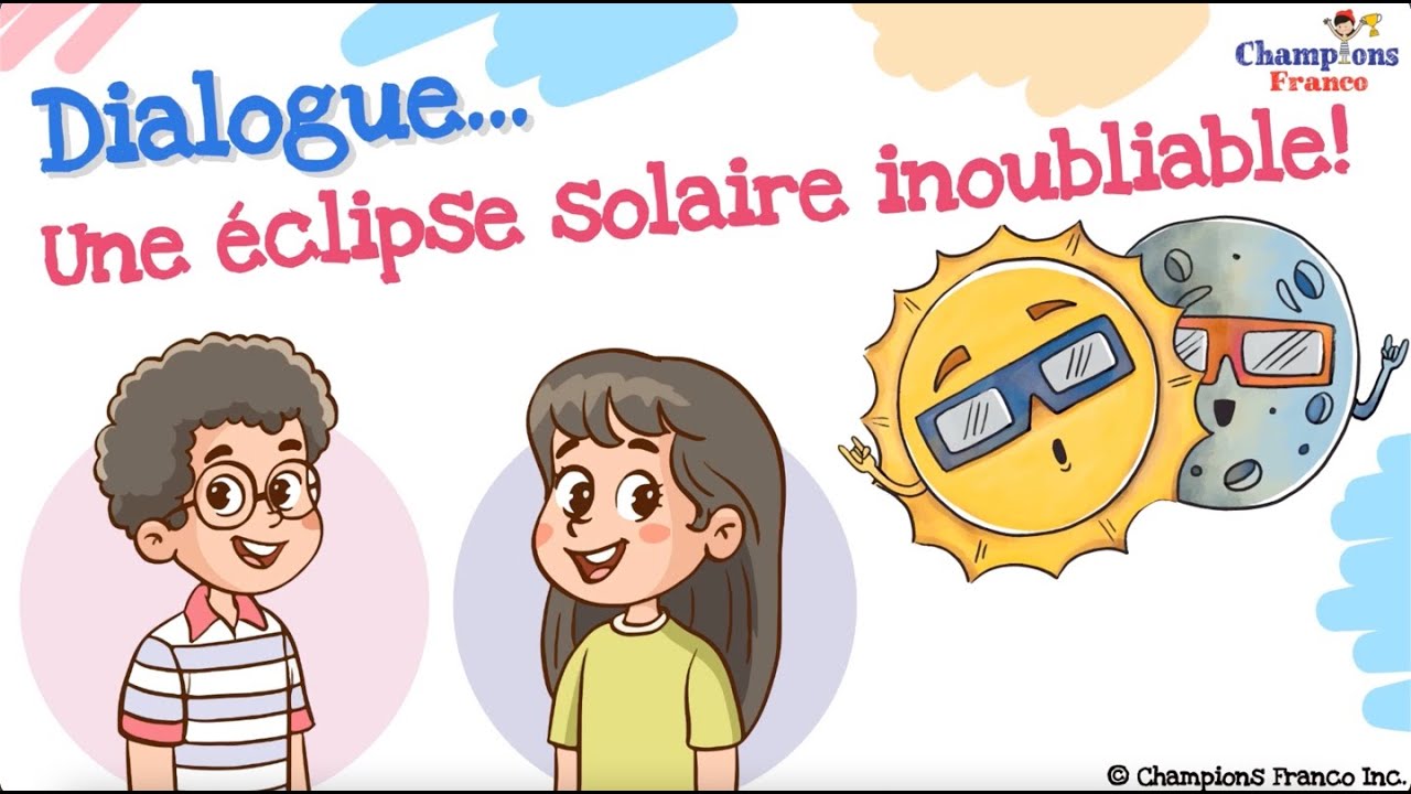 Dialogue quotidien ~ Éclipse solaire inoubliable 🌞🌚 ~ Everyday French ...