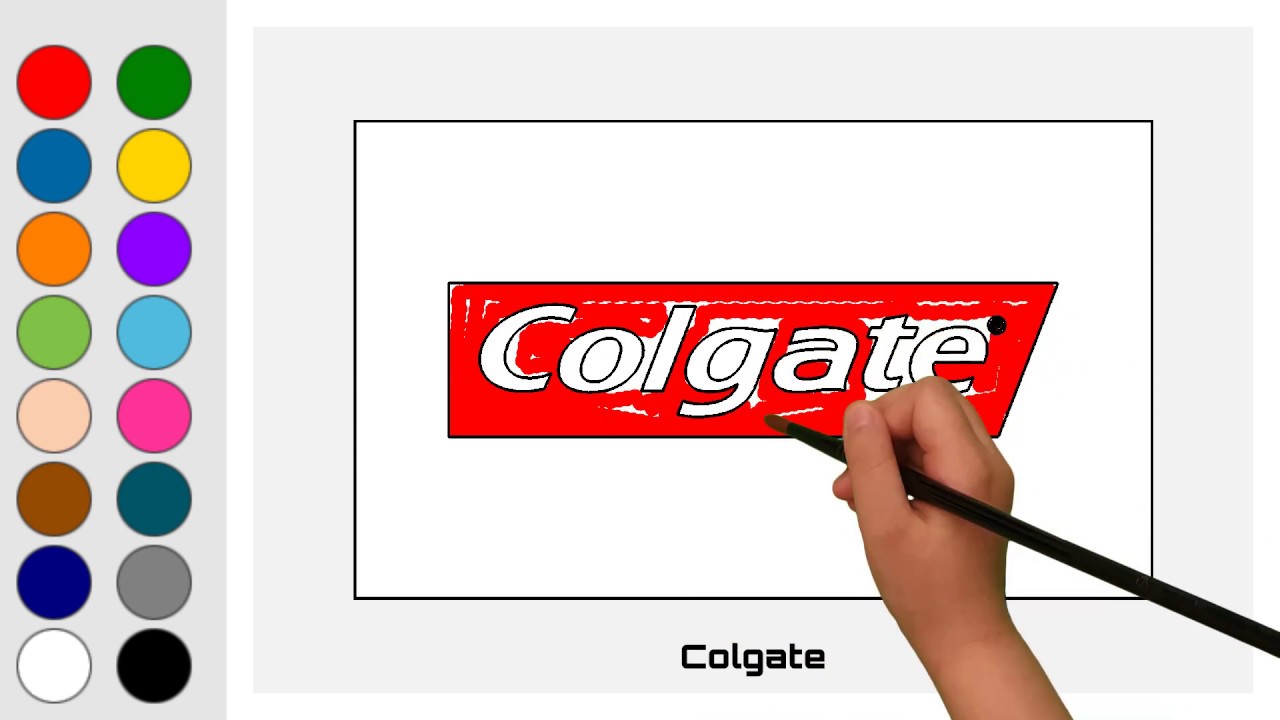 Coloring Colgate Logo - YouTube