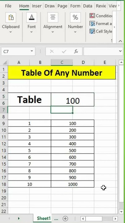 How To Create Any Number Of Tables In Excel Excel Exceldataanalytics Exceltech Exceltips 2640