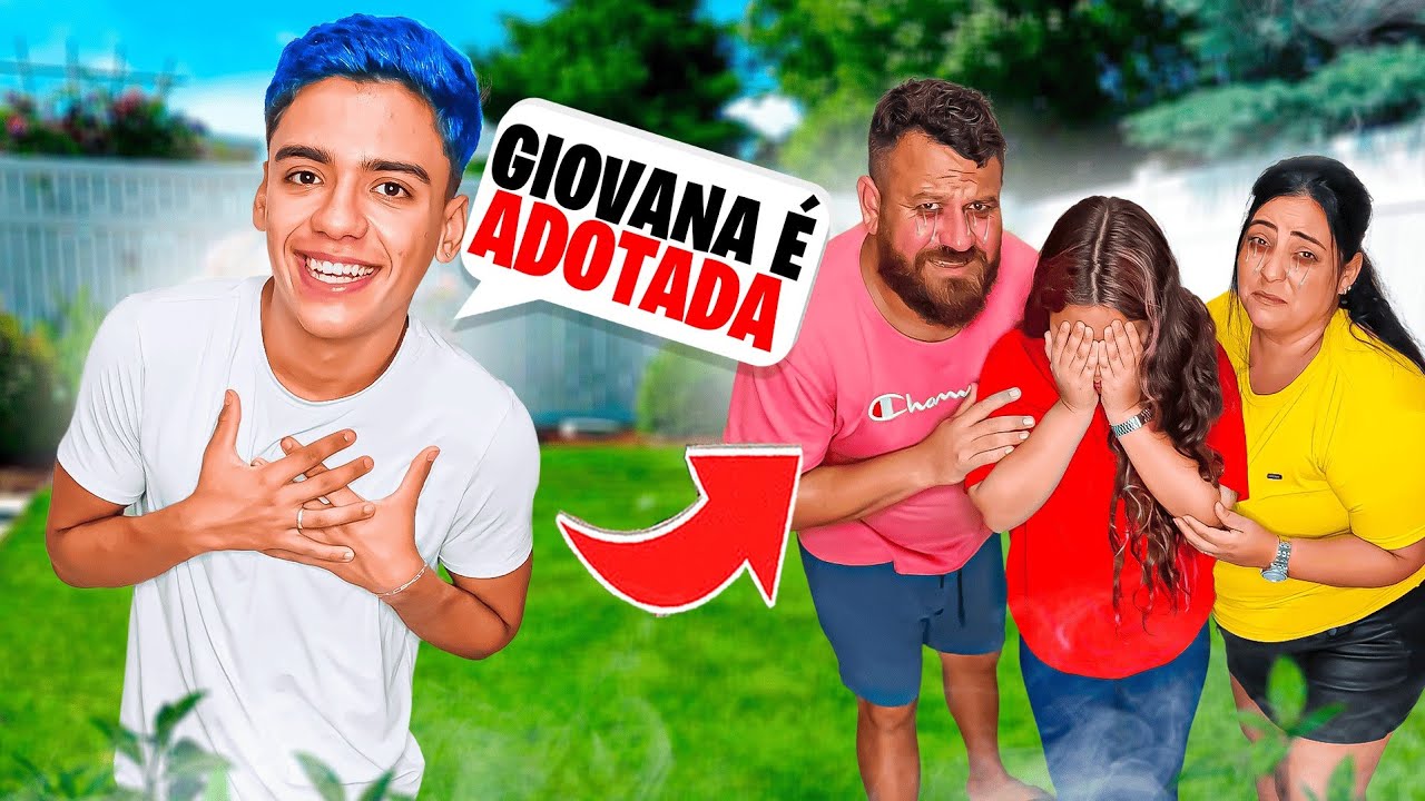 CONTAMOS PARA A GIOVANA ROCHA QUE ELA É ADOTADA E ISSO ACONTECEU ...