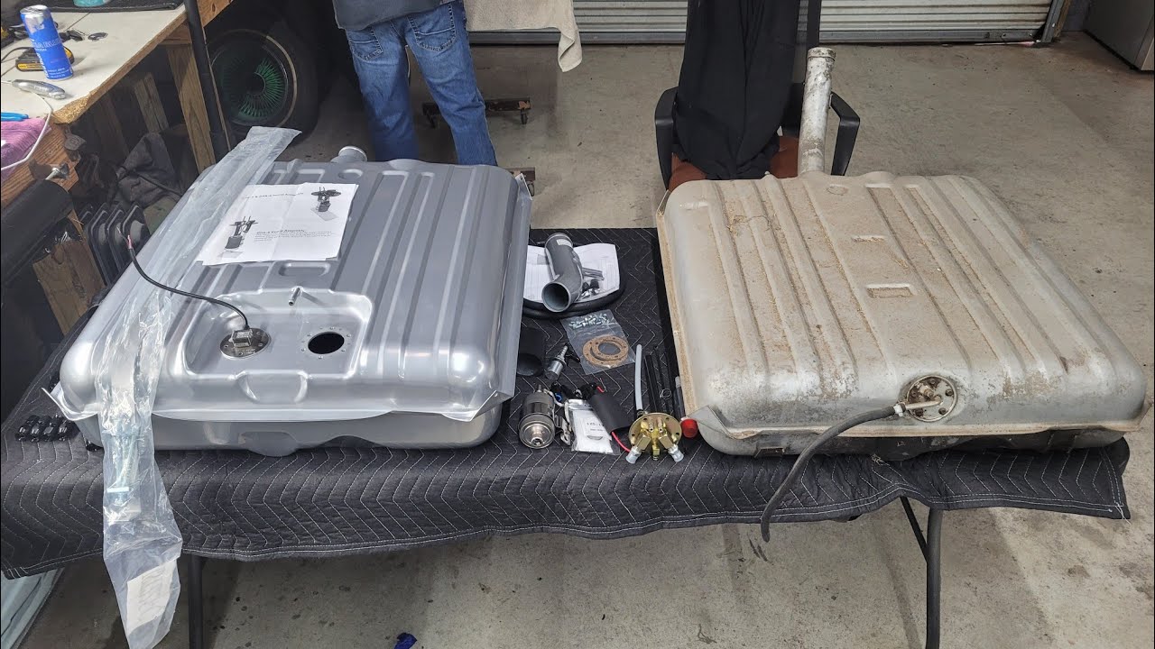 FUEL INJECTION GAS TANK INSTALL / TANKSINC.COM / 1959-1960 GAS TANK ...