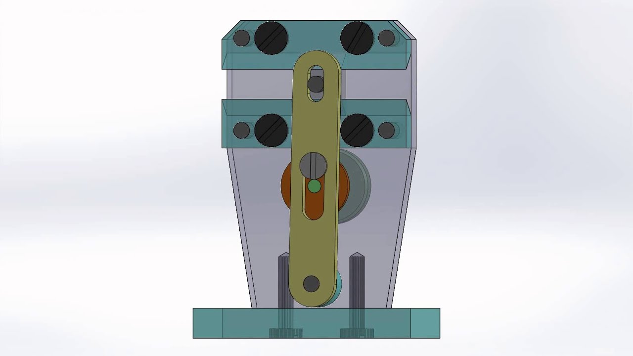 Technical Drawing- Task No.4- Mechanism No.4 - YouTube