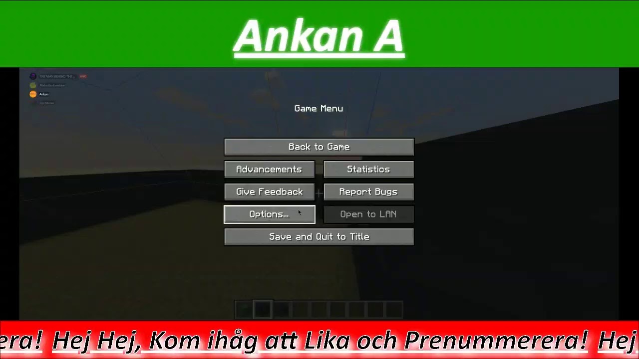 Minecraft Live med Ankan A! - YouTube