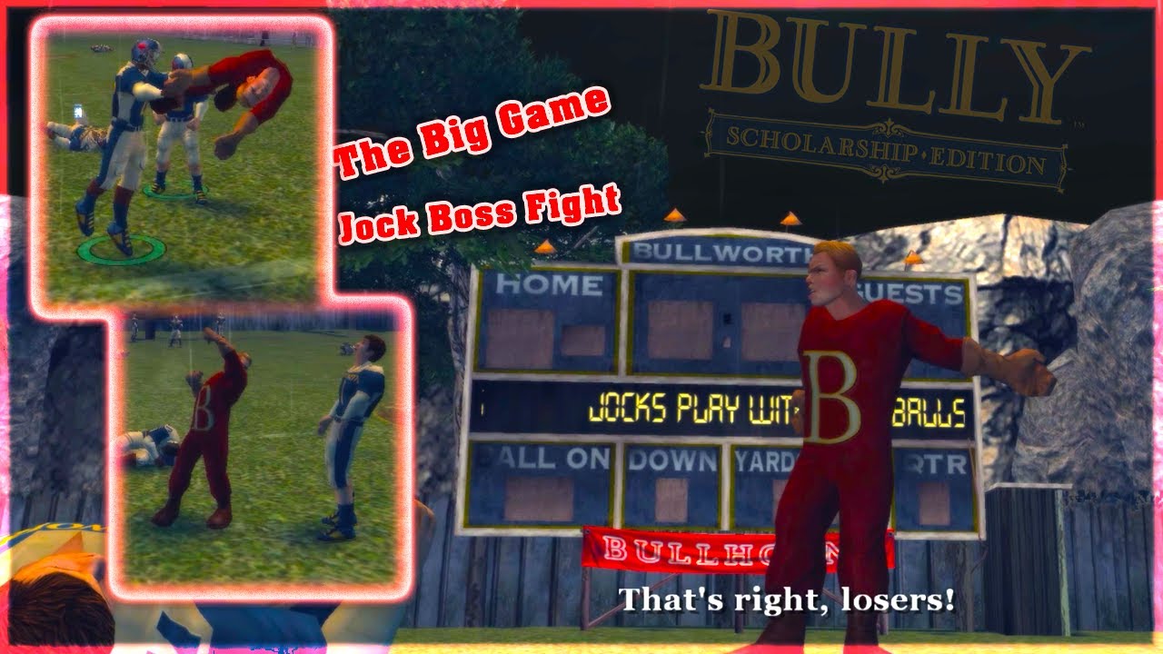 The Big Game & Jock Boss Fight - Bully: Scholarship Edition - YouTube