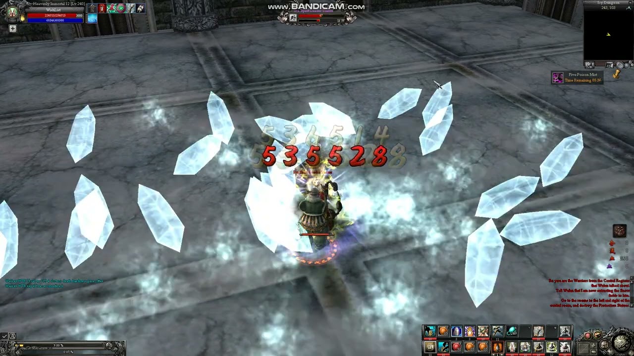 [6] 9Dragons Red Icy dungeon with HI 12 healer - YouTube