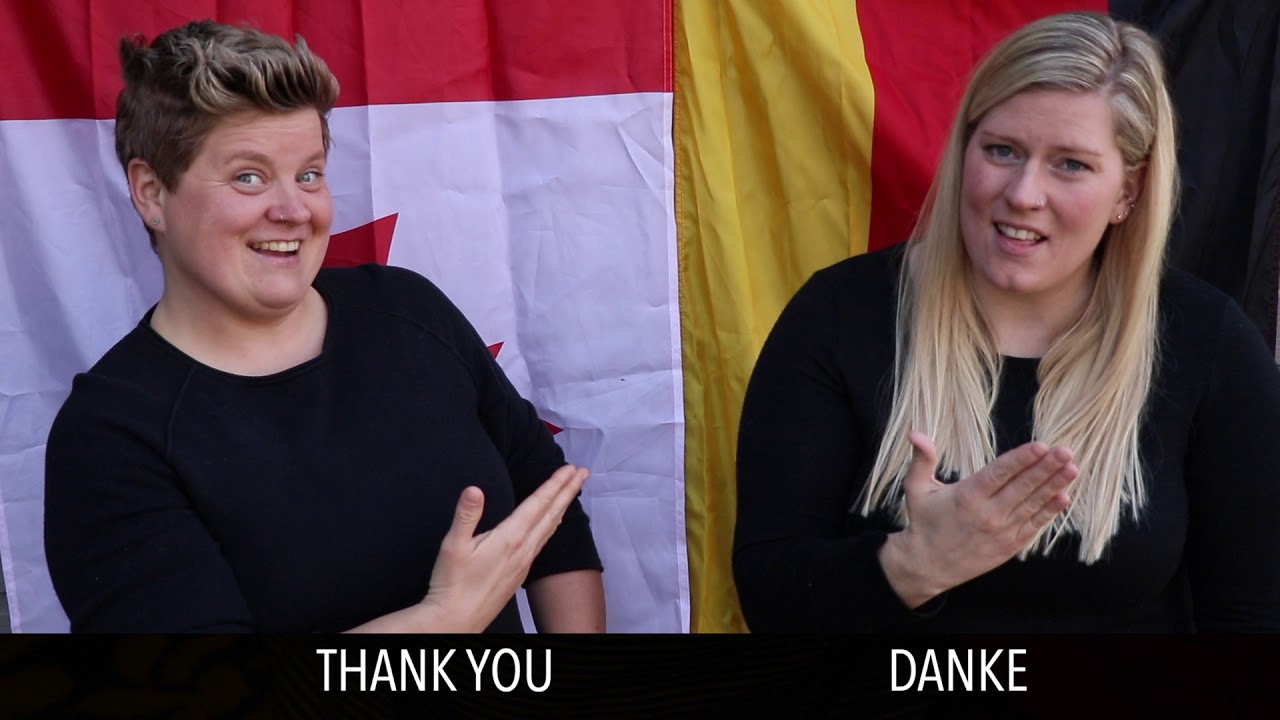 American Sign Language and German Sign Language - YouTube