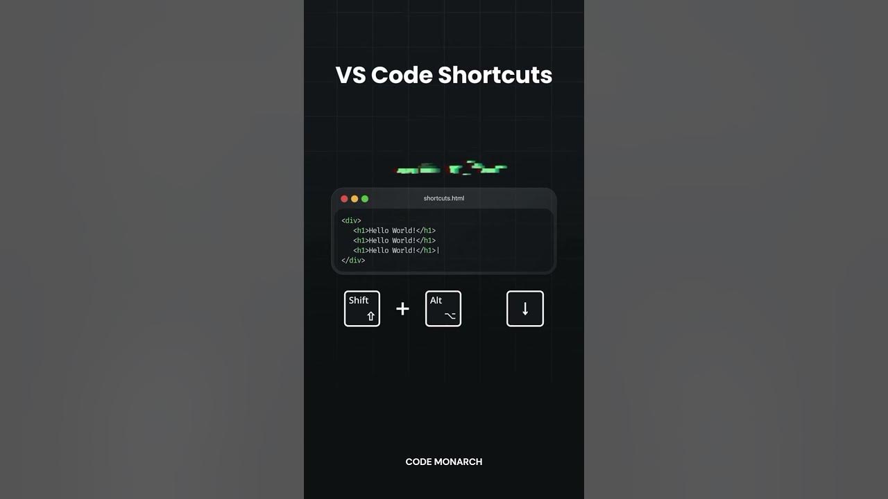 Master VS Code Shortcuts: Boost Your Coding Speed! #vscode #shortcuts #codemonarch - YouTube