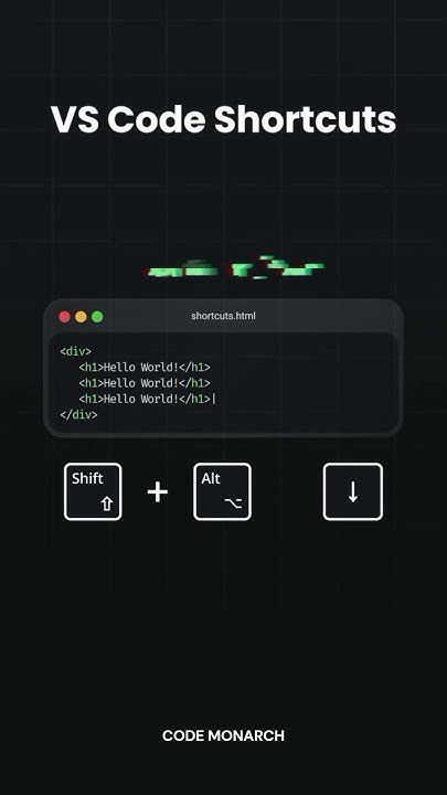 Master VS Code Shortcuts: Boost Your Coding Speed! #vscode #shortcuts #codemonarch - YouTube