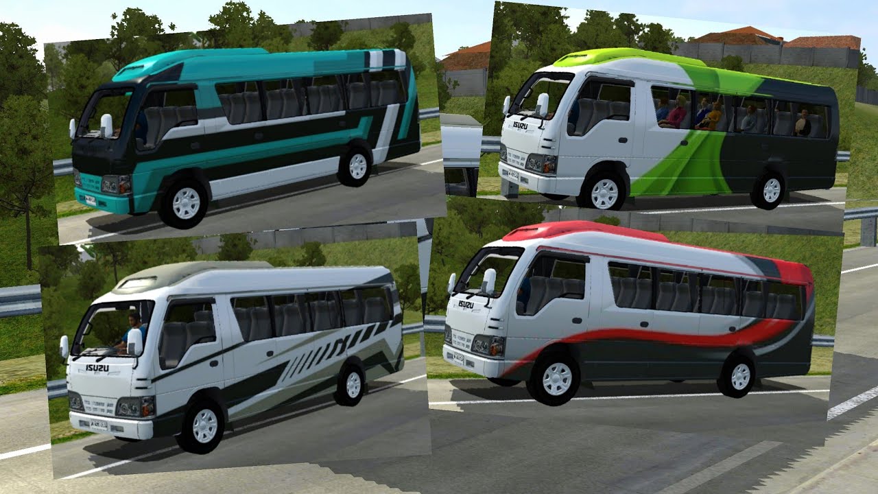 SHARE LIVERY KODENAME ELF NKR MICROBUS || RINDRAY - YouTube