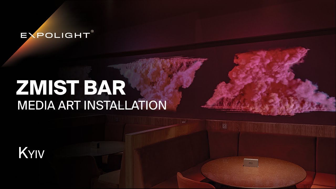 Zmist Bar, Media Art Installation, Kyiv | Expolight - YouTube