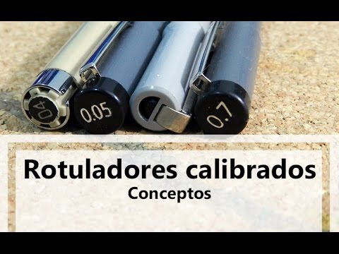 Rotuladores calibrados / Conceptos - YouTube