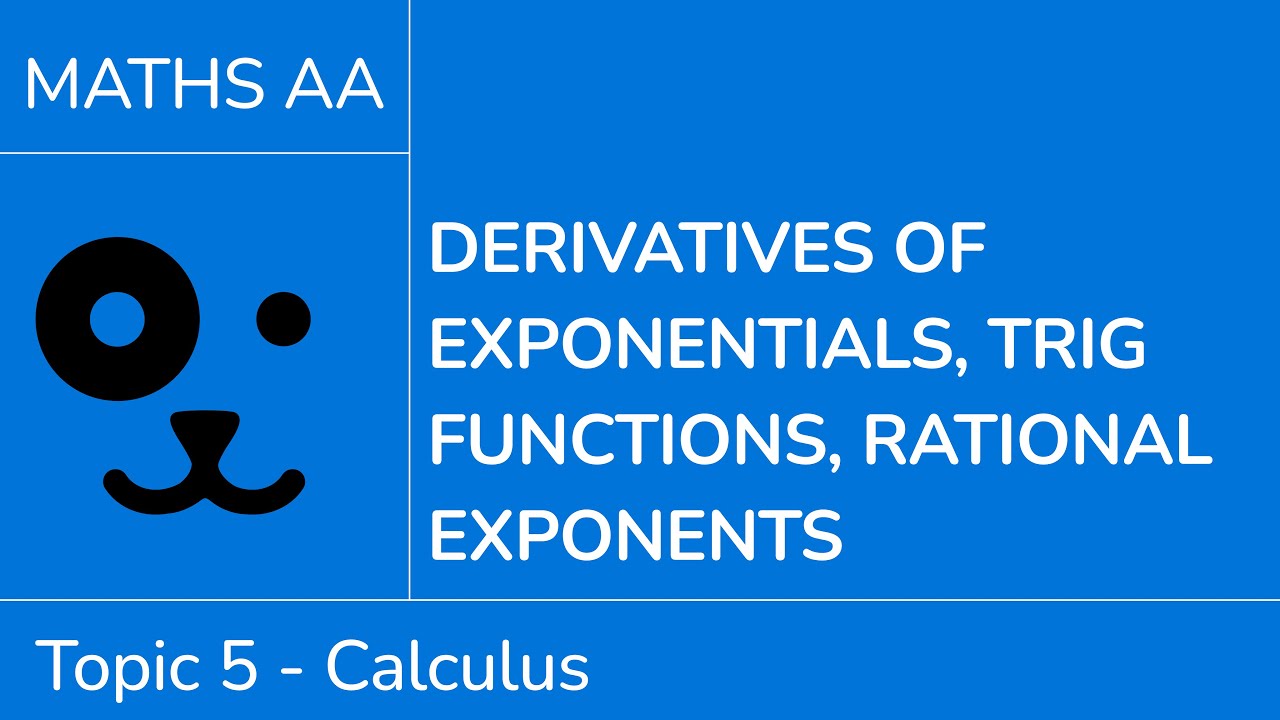 Derivatives of exponentials, trig functions, rational exponents [IB ...