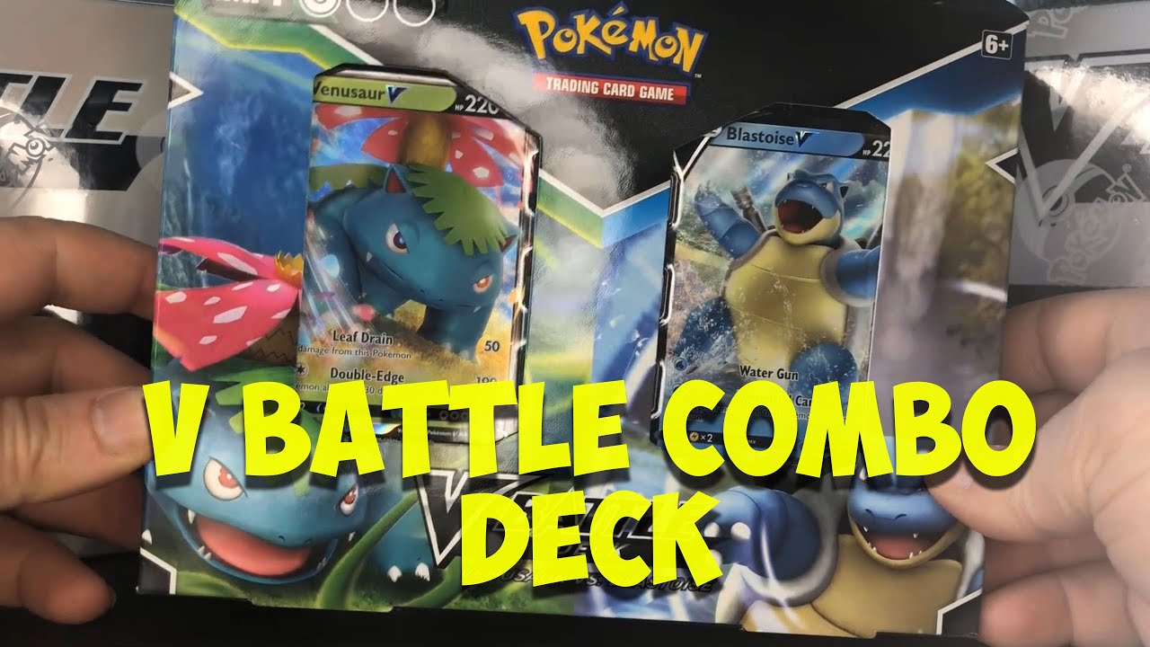 V Battle Deck - Venusaur V & Blastoise V Combo - YouTube