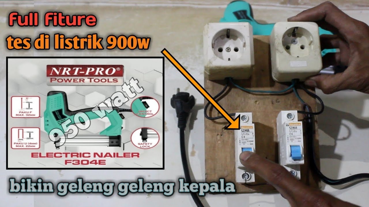 review singkat nailer gun listrik NRT PRO F304E - YouTube