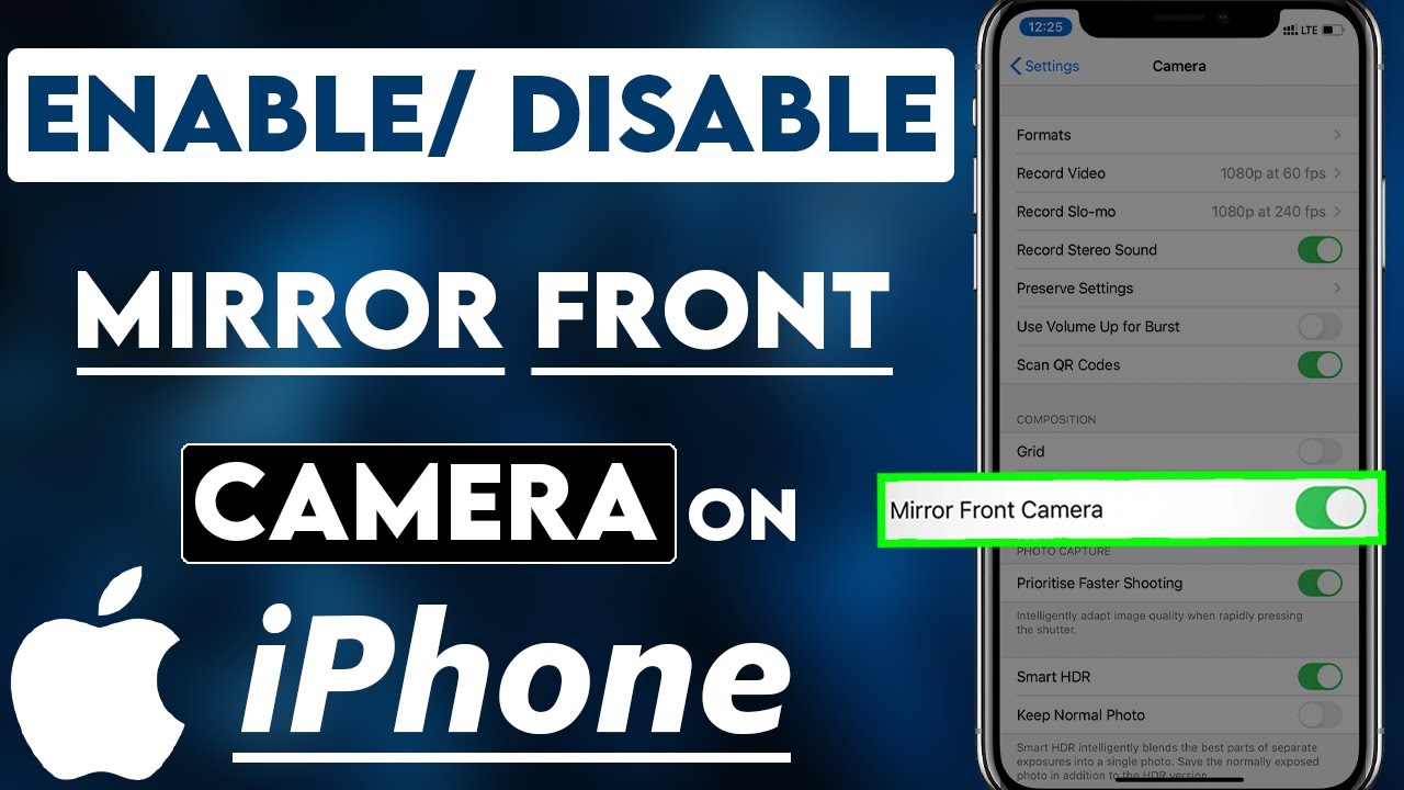 How to Disable Mirror Effect on iPhone Camera? - YouTube