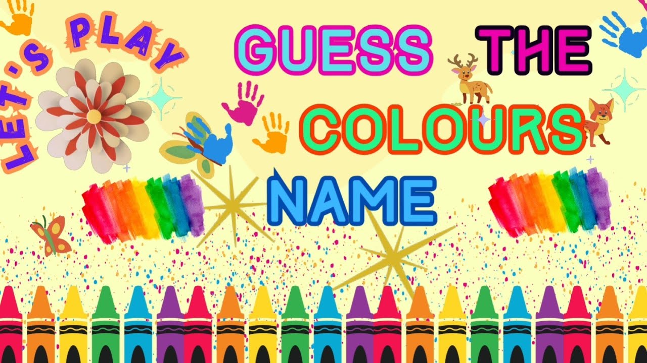 Guess the Colours for Kids | Colours Name | Red Blue Green.. - YouTube