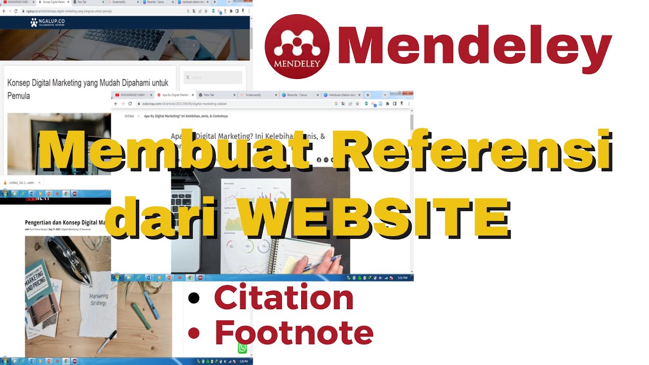 Tutorial Membuat Kutipan dari Website dengan aplikasi MENDELEY - YouTube