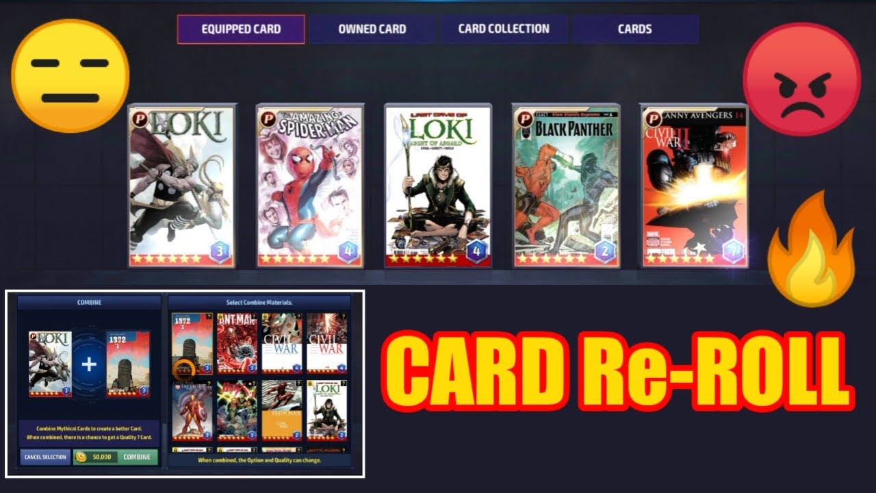 Card Re-Roll System | Comic Cards | September Update 2020 MFF - YouTube