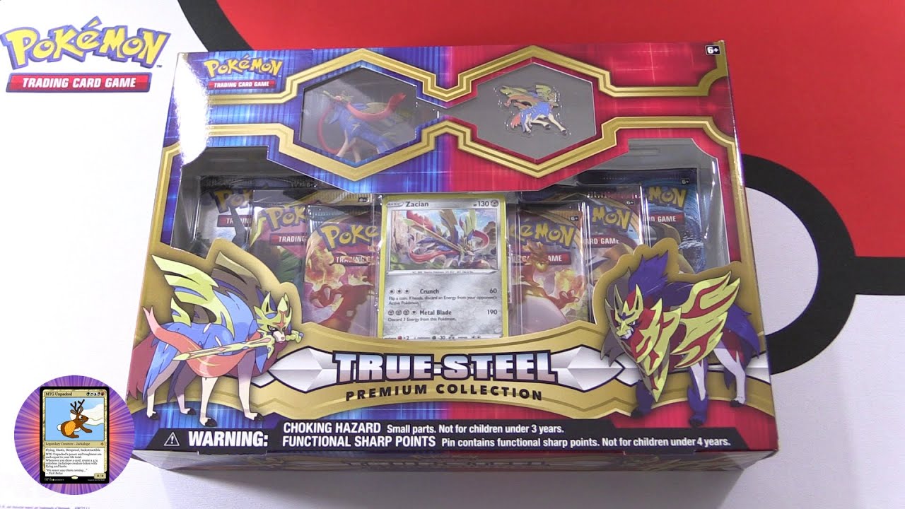 *NEW* 2020 Pokemon True Steel Collection Zacian Unboxing - YouTube