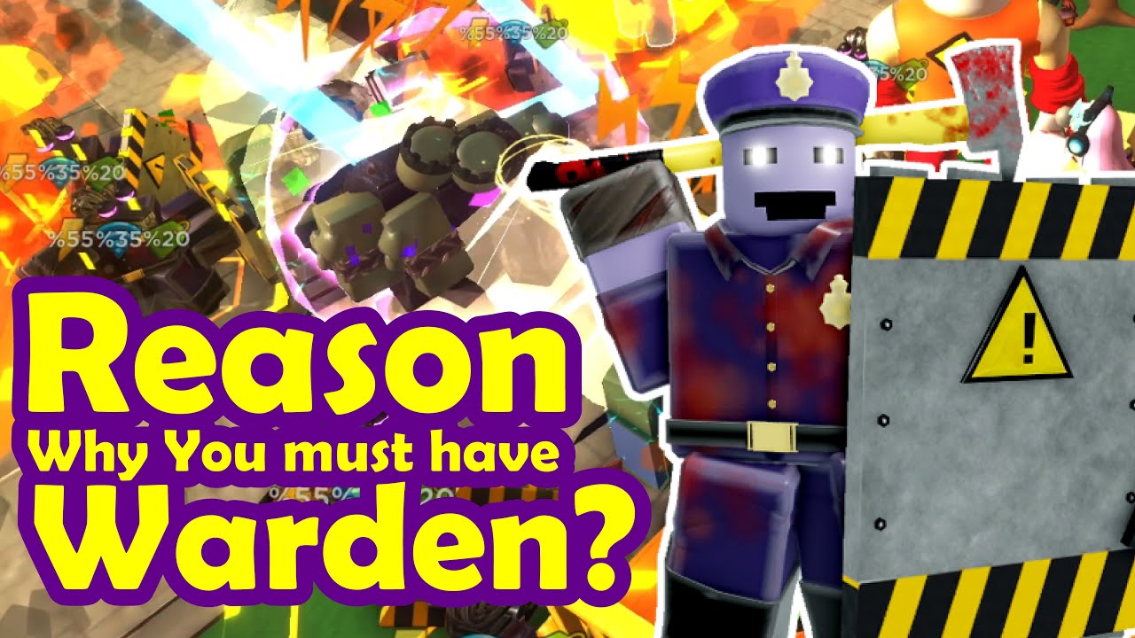 tds grind gems - Warden tds must have - tower defense simulator Roblox ...