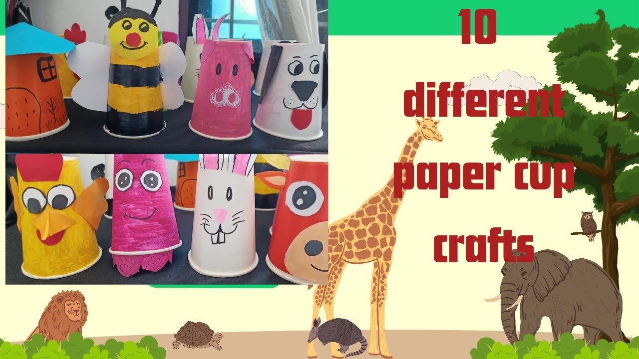 10 DIFFERENT PAPER CUP CRAFTS...... most unique paper cup cup crafts ...