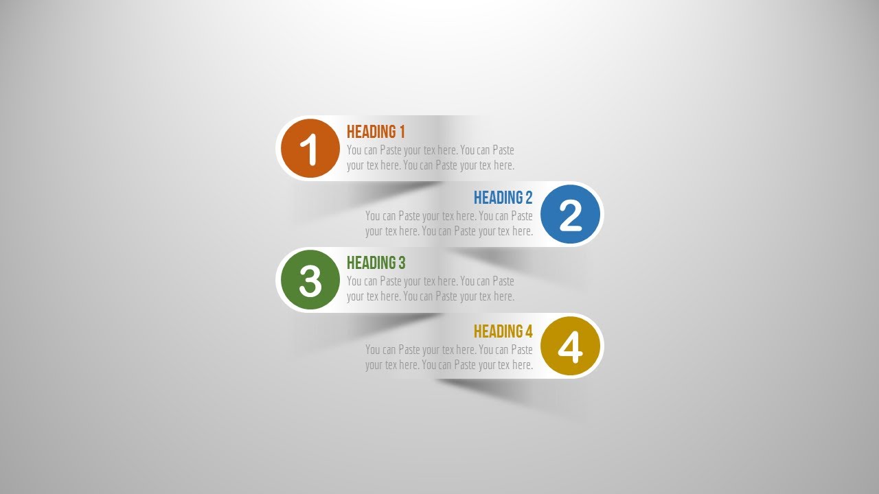 Simple 3D Shadow effect by Powerpoint infographic Presentation - YouTube