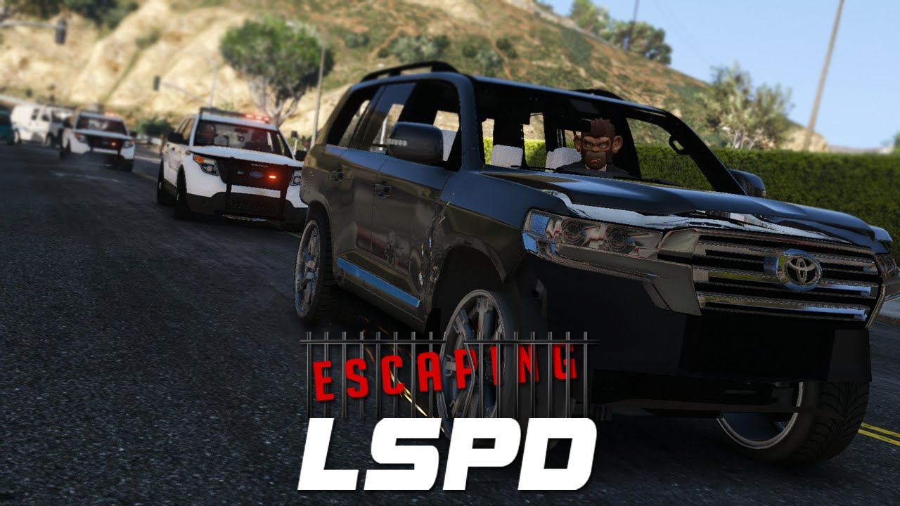 GTA 5: Escaping LSPD - Day 1 - 2016 Toyota Land Cruiser - YouTube