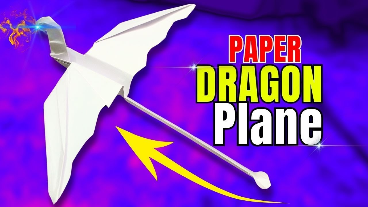 How To Make a Easy Paper🐲 Dragon Plane Tiny Plaza - YouTube