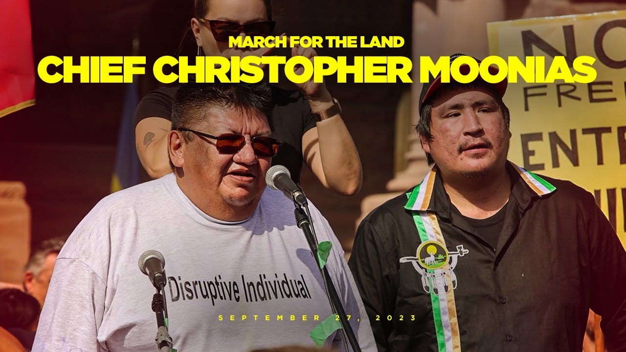 March For The Land: Walk with Land Alliance! Chief Christopher Moonias ...