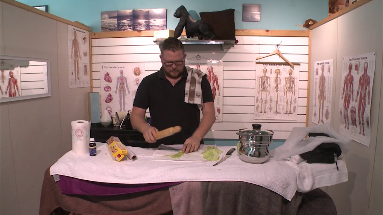 Help my Sinus infection Healing Segment 5 Cabbage Leaf Poultice - YouTube