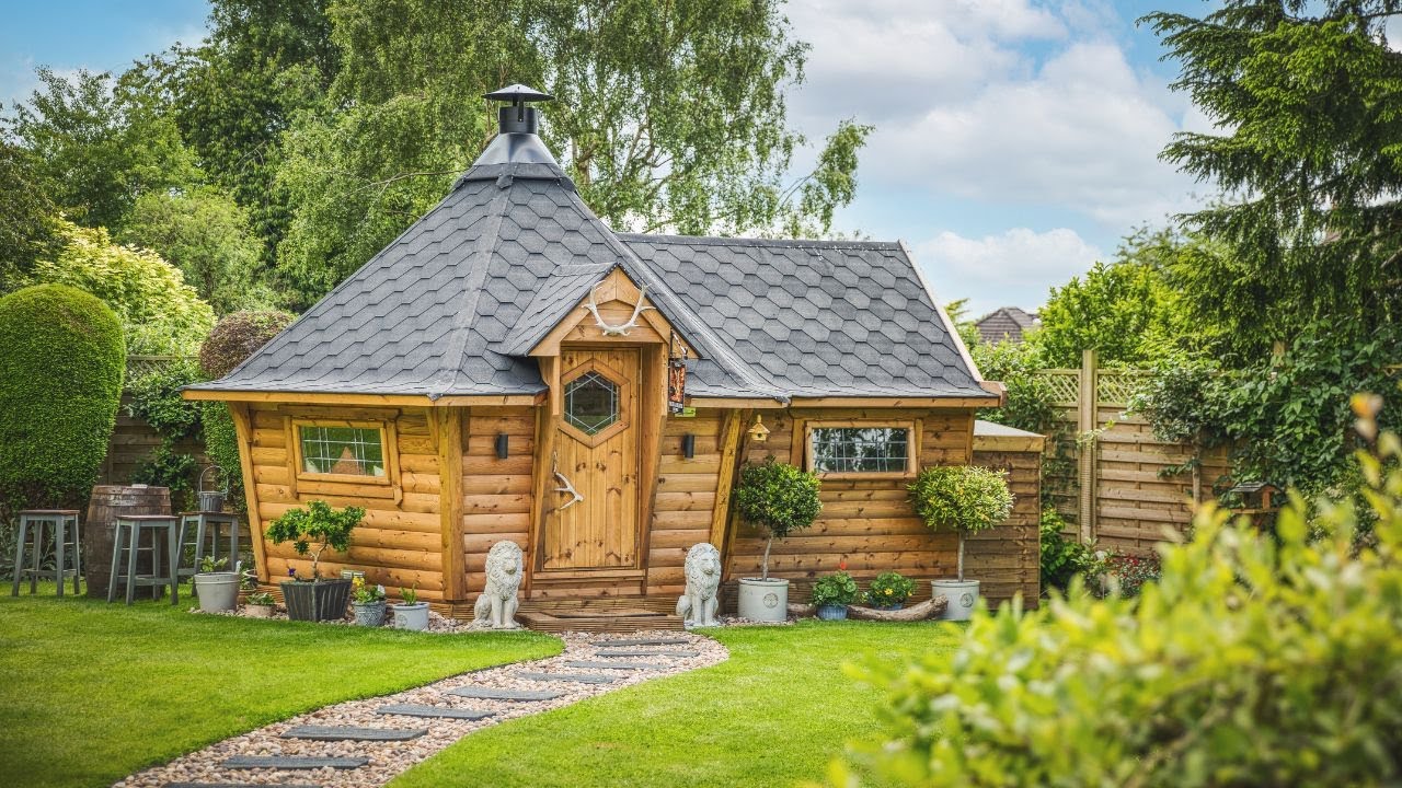 Step Inside Our Straight Walled Arctic Bar BBQ Cabin! - YouTube