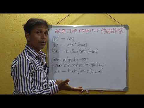 Learn Spanish Possessive Adjectives - YouTube