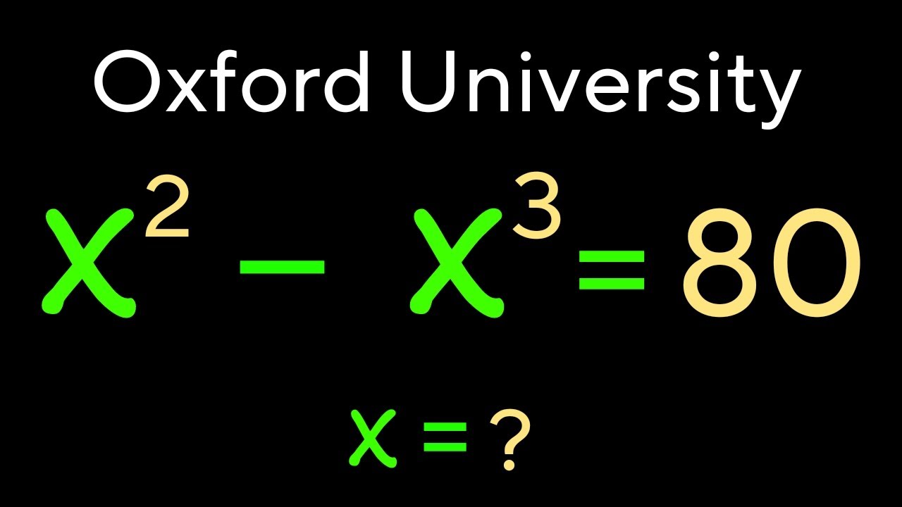 A very tricky Oxford University Admission Algebra Exam | Entrance ...
