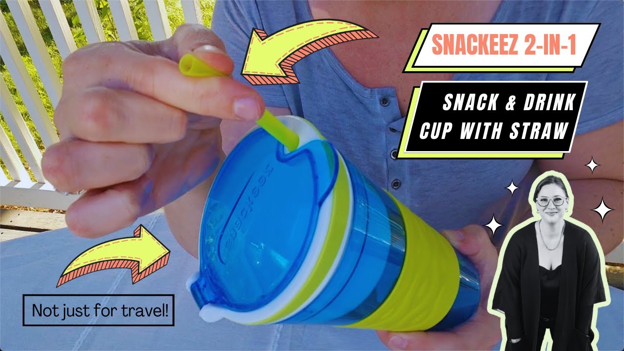 Snackeez Travel Snack & Drink Cup: Perfect for On-the-Go Snacking - YouTube