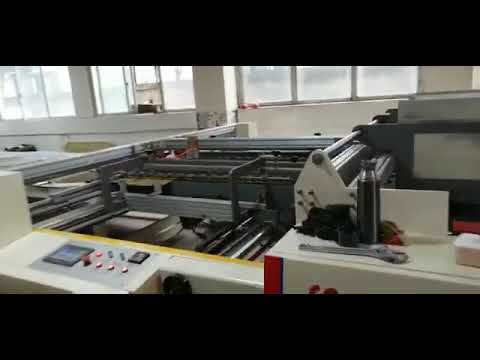 Semi Auto Double Sheet Folder Gluer Machine - YouTube